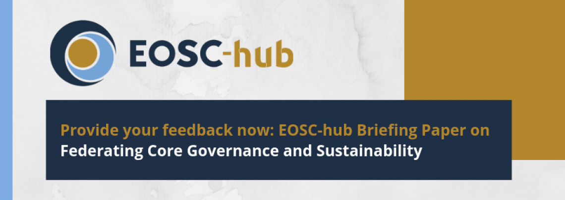Federating Core Governance and Sustainability | EOSC Hub